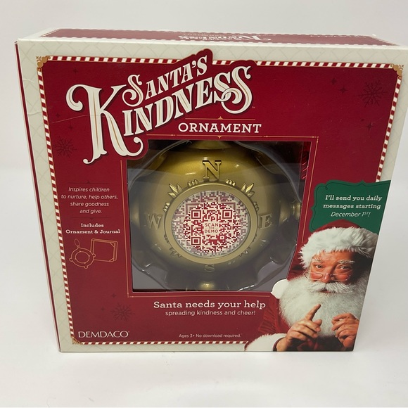 Demdaco | Toys | Nwt Santas Kindness Interactive Qr Code Christmas ...